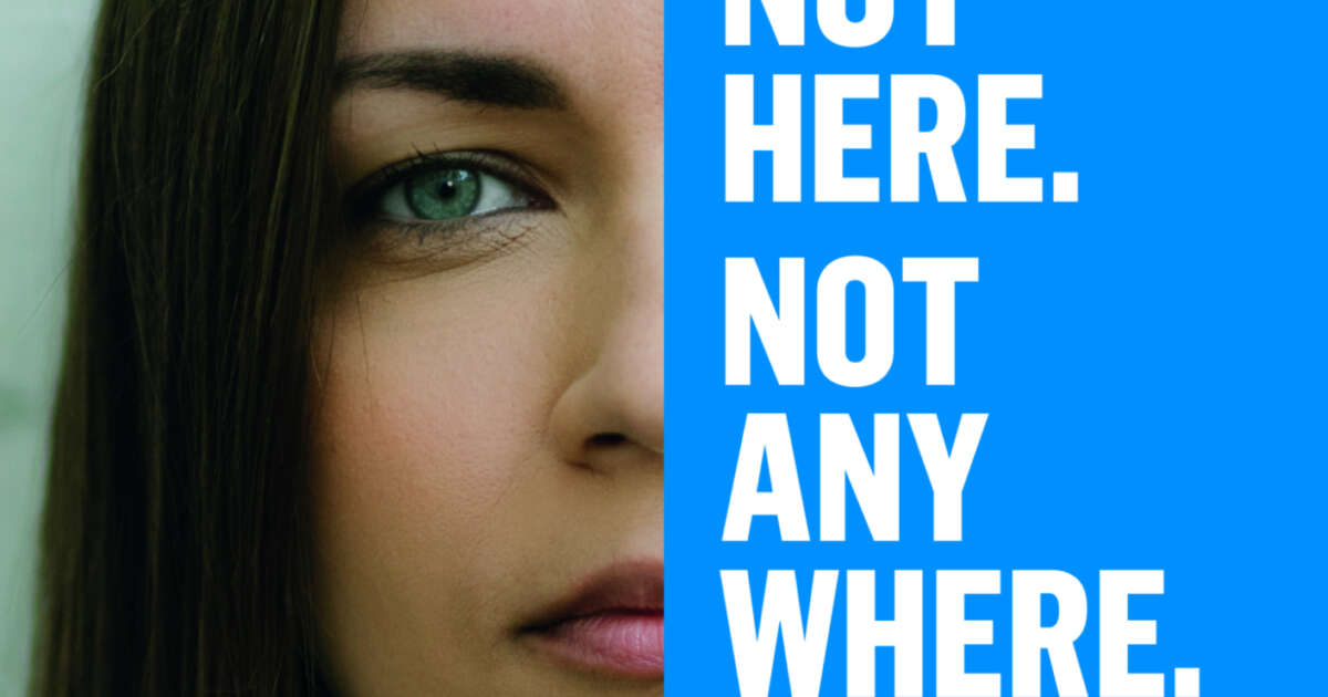 Download your 'Not Here' Poster